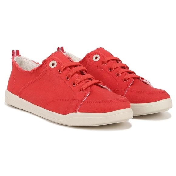 Vionic | Shoes | Vionic Beach Pismo Canvas Ortho Sneaker Flats Red ...